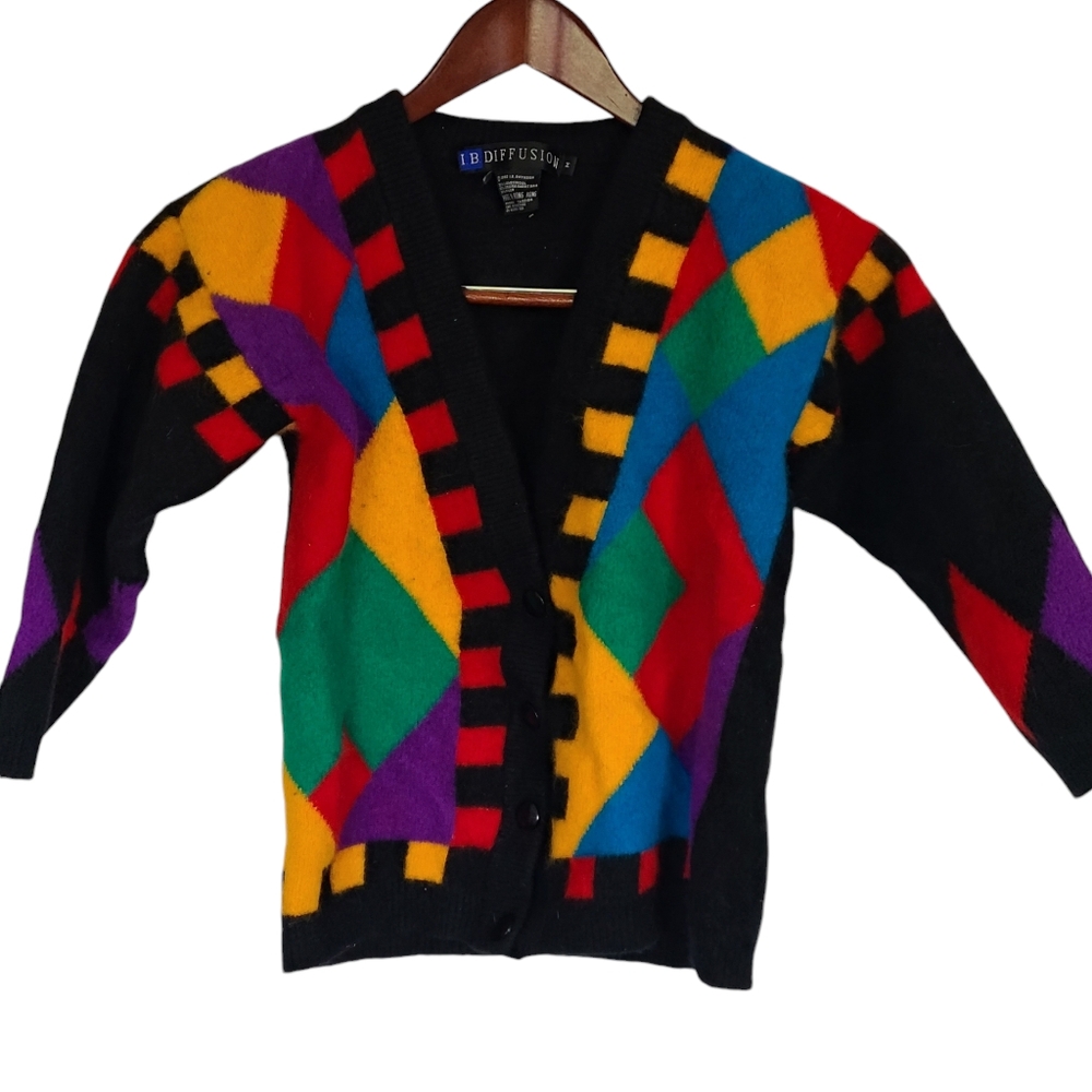 Ib Diffusion Sweater Colorblock Y2k - Gem